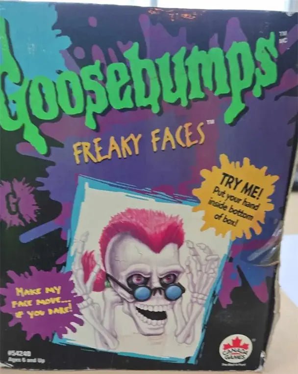 GOOSEBUMPS 1996 | Freaky Faces - Curly Skeleton | New in box (Box is a ...